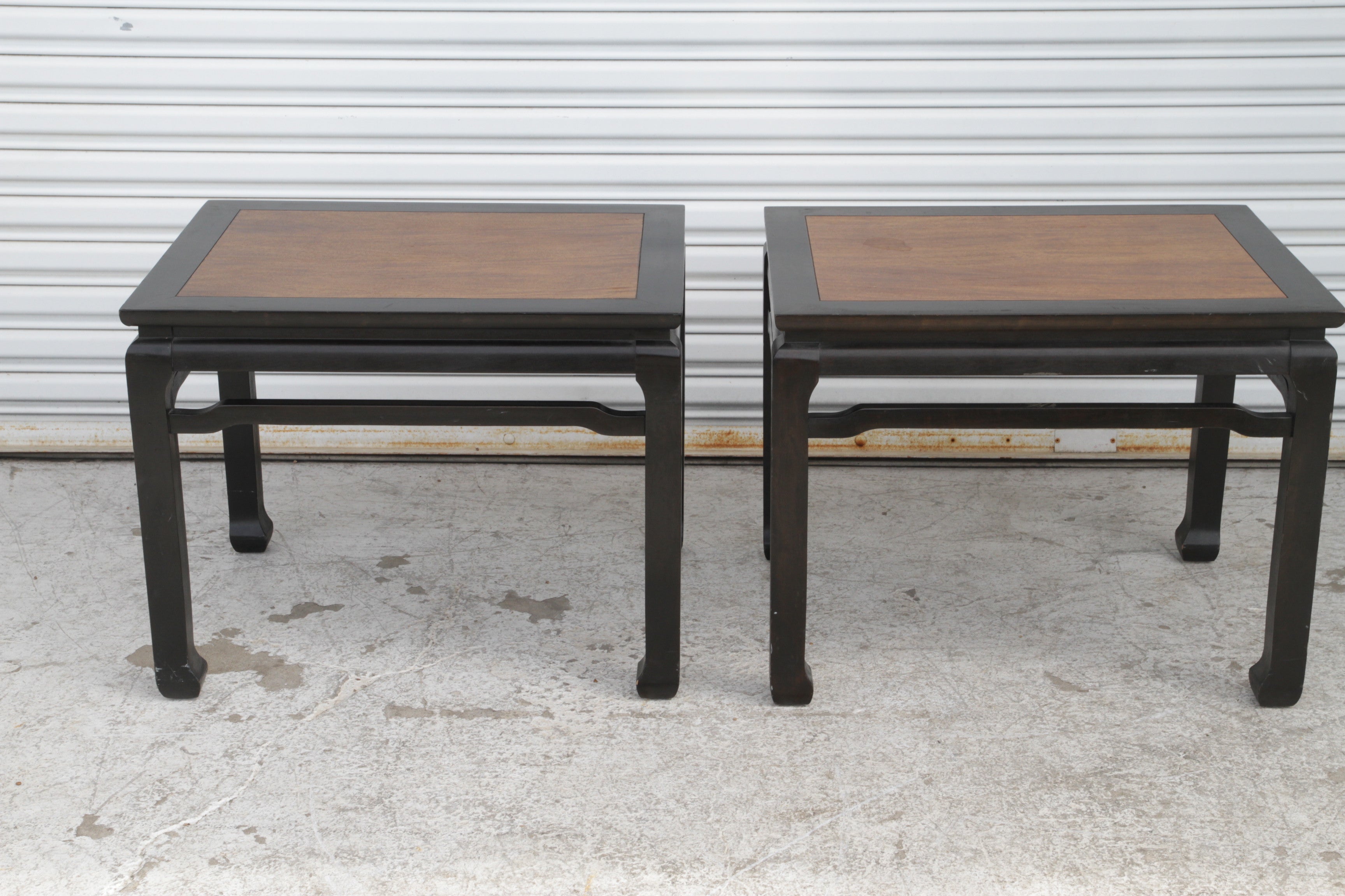 Pair of Rosewood Ming Style End Tables – Metro Retro Furniture